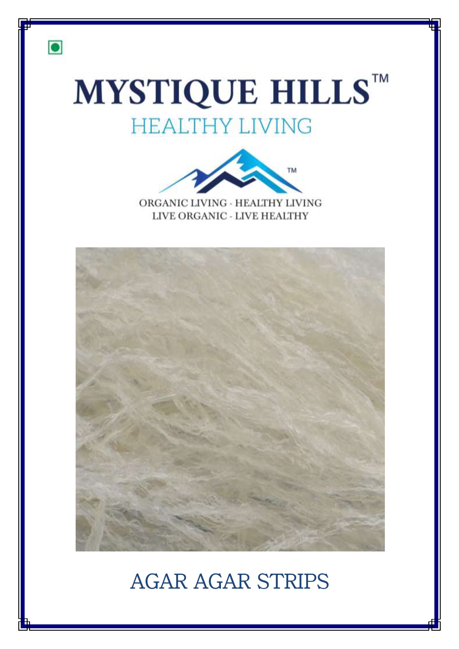 Mystique Agar Agar Strips 50 g - Mystique Hills
