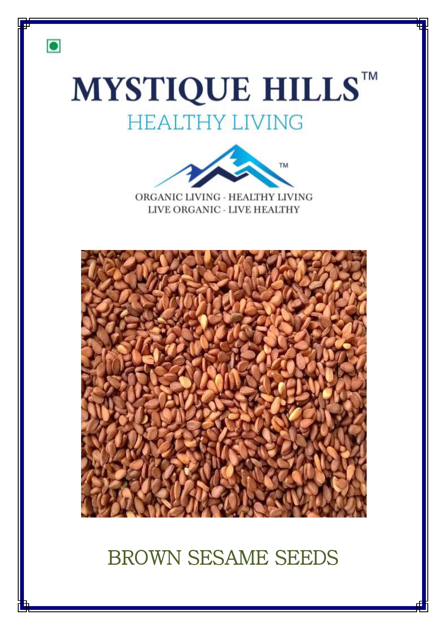 Mystique Reddish brown sesame seeds 200 g - Mystique Hills