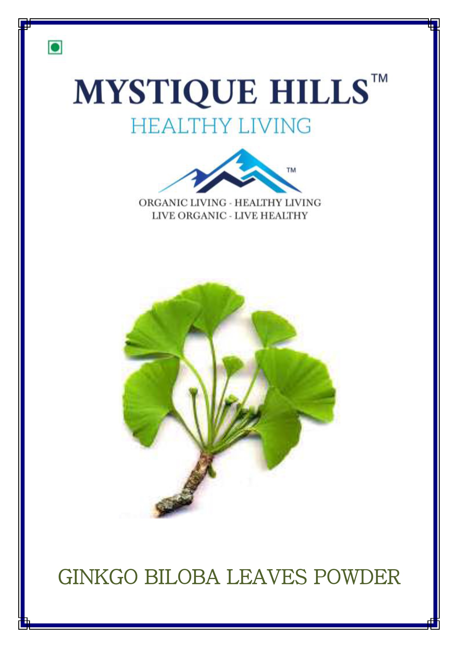 Mystique Gingko biloba powder 50 g - Mystique Hills