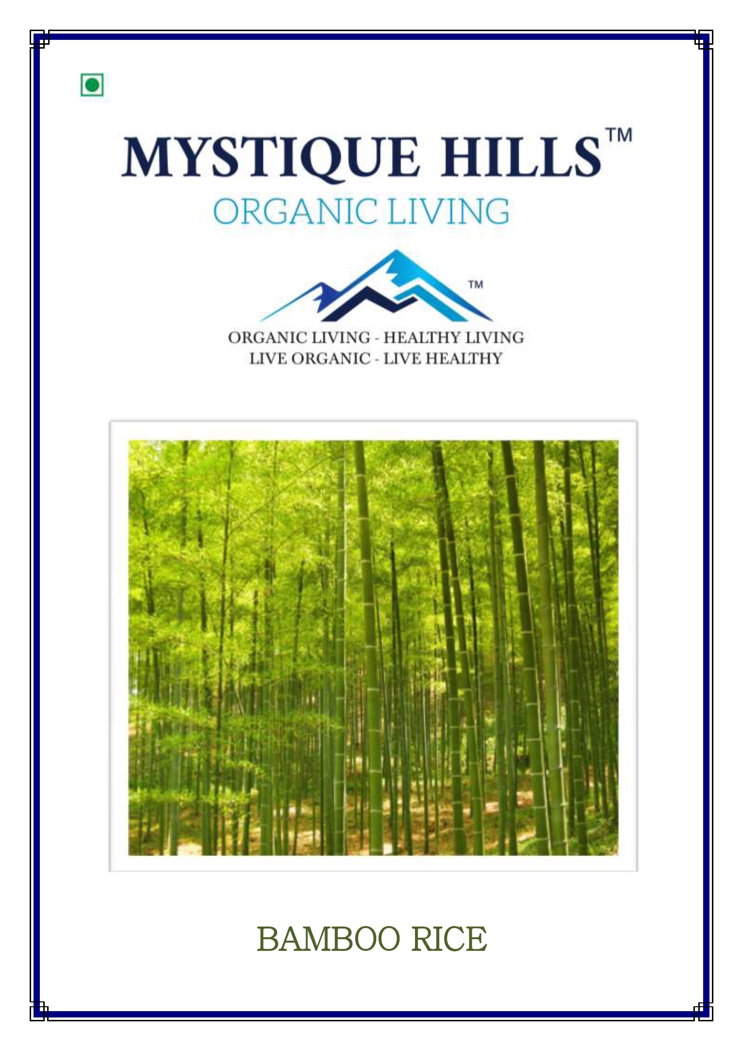 Mystique Bamboo rice 1 kg - Mystique Hills