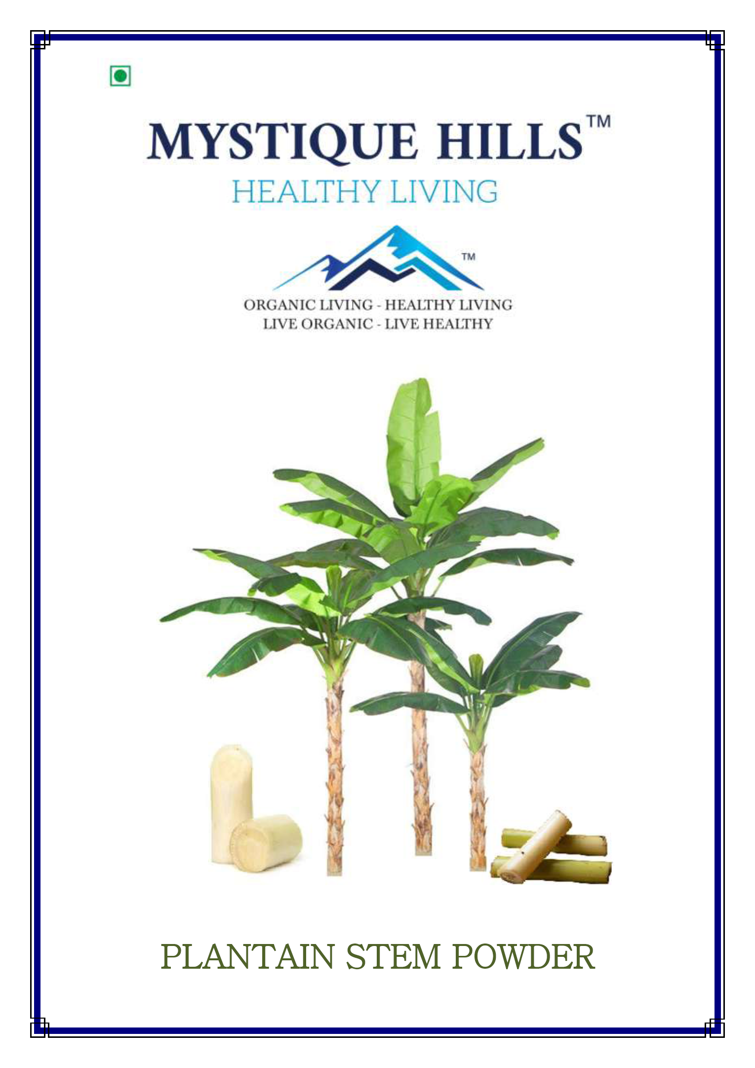 Mystique Plantain stem powder 100 g - Mystique Hills
