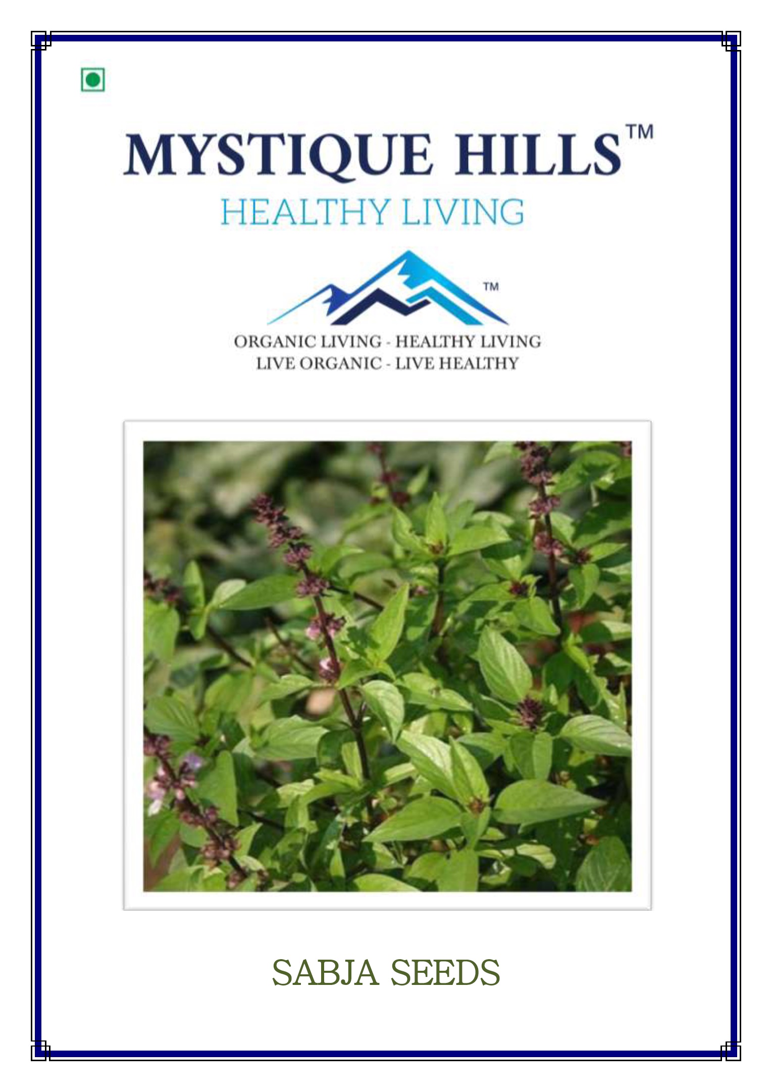 Mystique Sabja seeds (Basil seeds) 1 kg - Mystique Hills