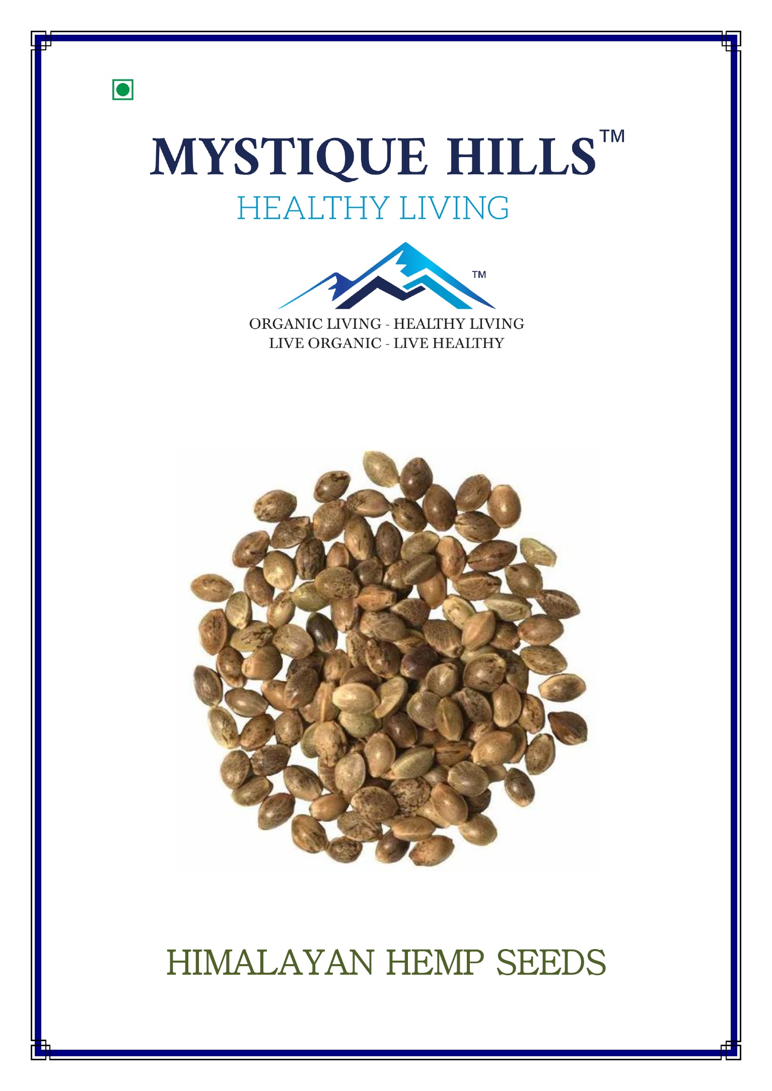 Mystique Raw hemp seeds 500 g - Mystique Hills