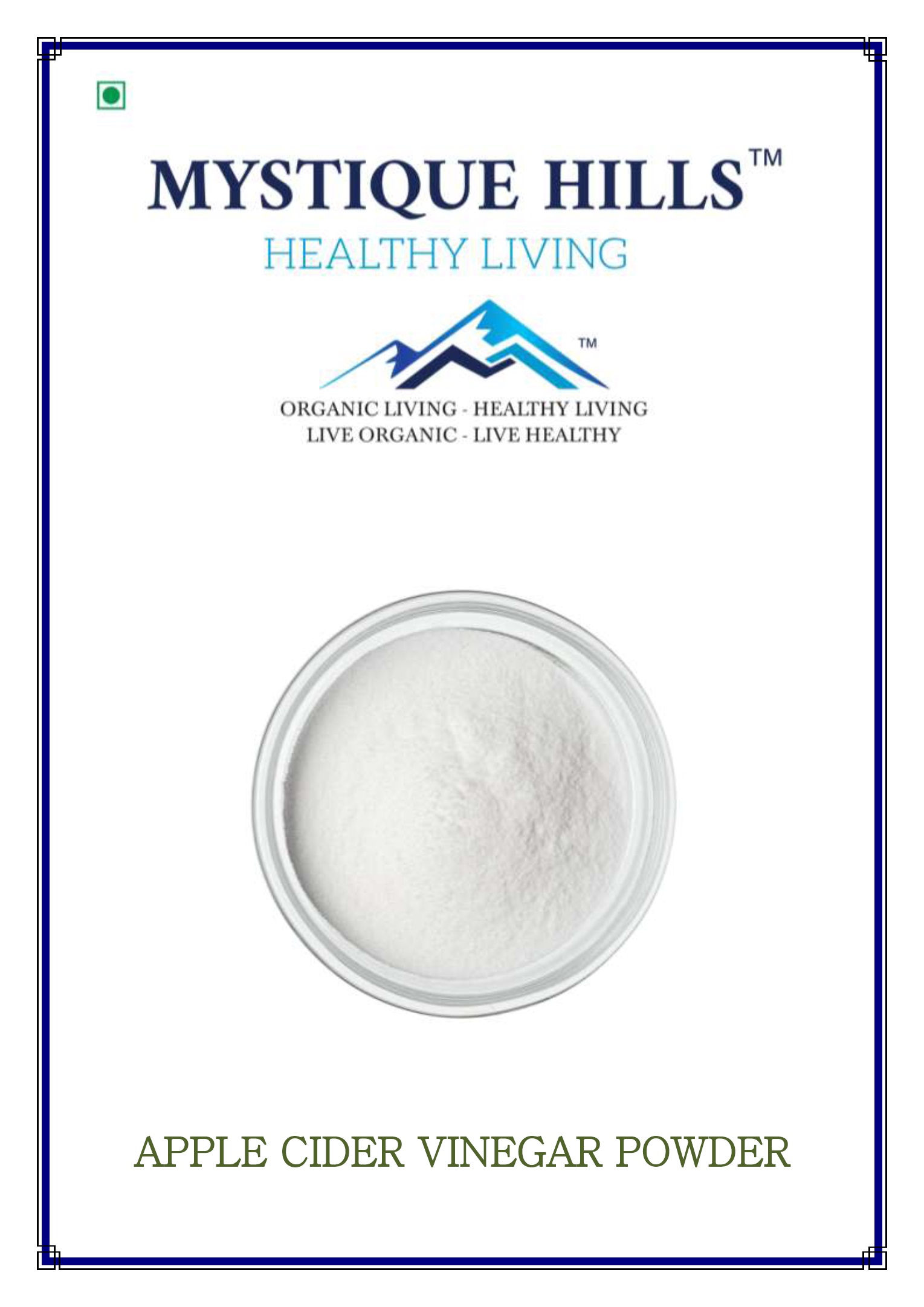 Mystique Apple cider vinegar powder 50 g - Mystique Hills