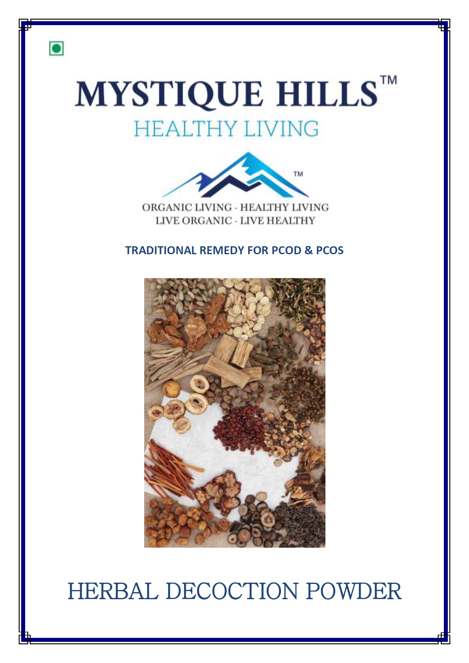 Mystique Herbal decoction powder for pcod pcos fibroids ovarian cysts ...