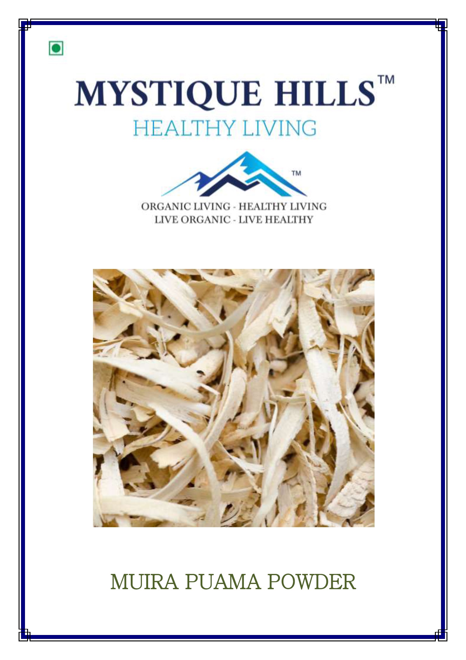 Mystique Muira puama extract powder 50 g - Mystique Hills